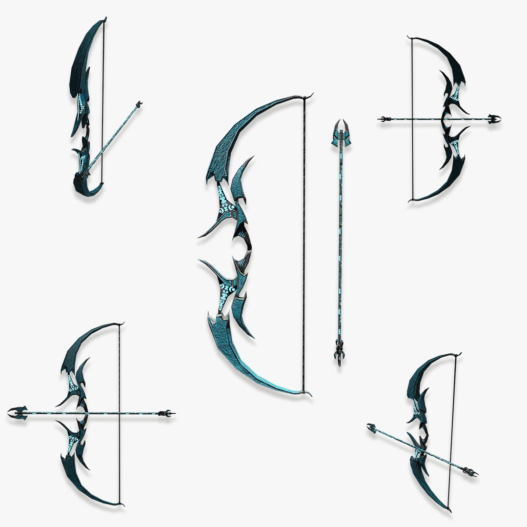 3D Stylized Bow and Arrow - TurboSquid 1987518