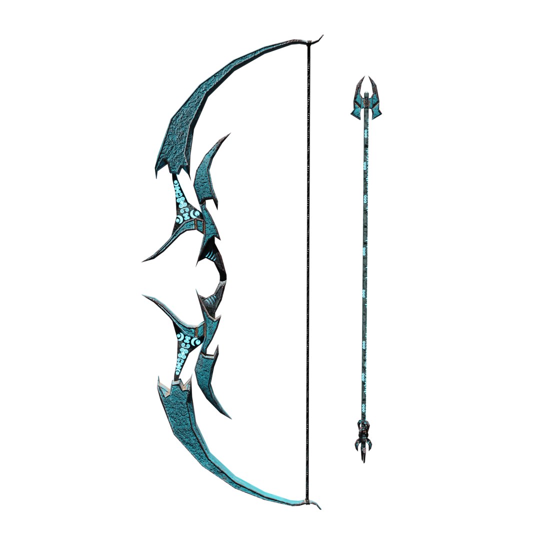 3D Stylized Bow And Arrow - TurboSquid 1987518