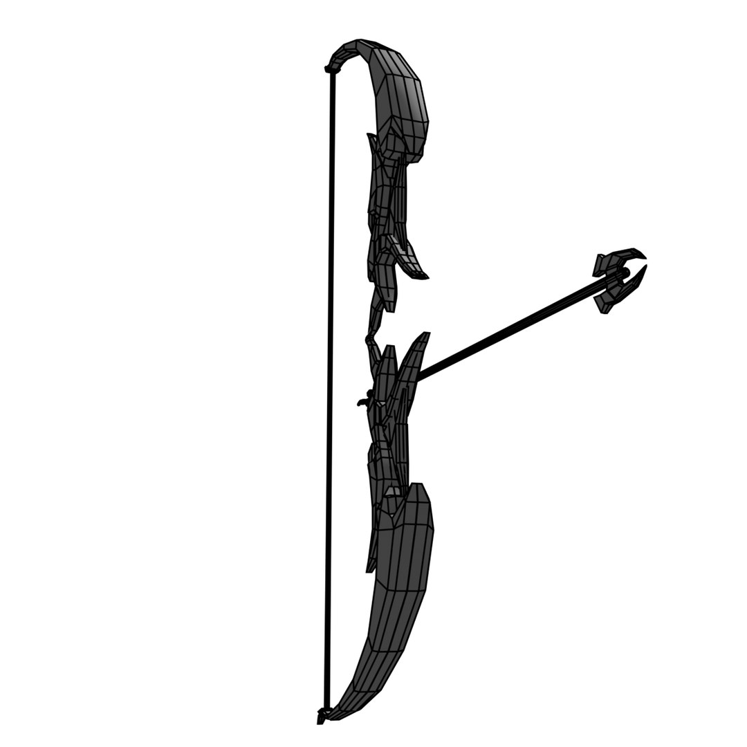 3D Stylized Bow And Arrow - TurboSquid 1987518