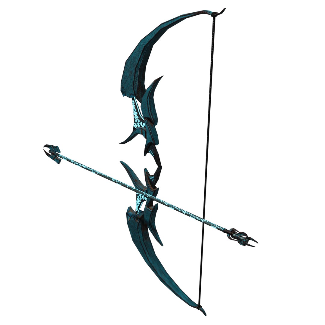 3D Stylized Bow And Arrow - TurboSquid 1987518