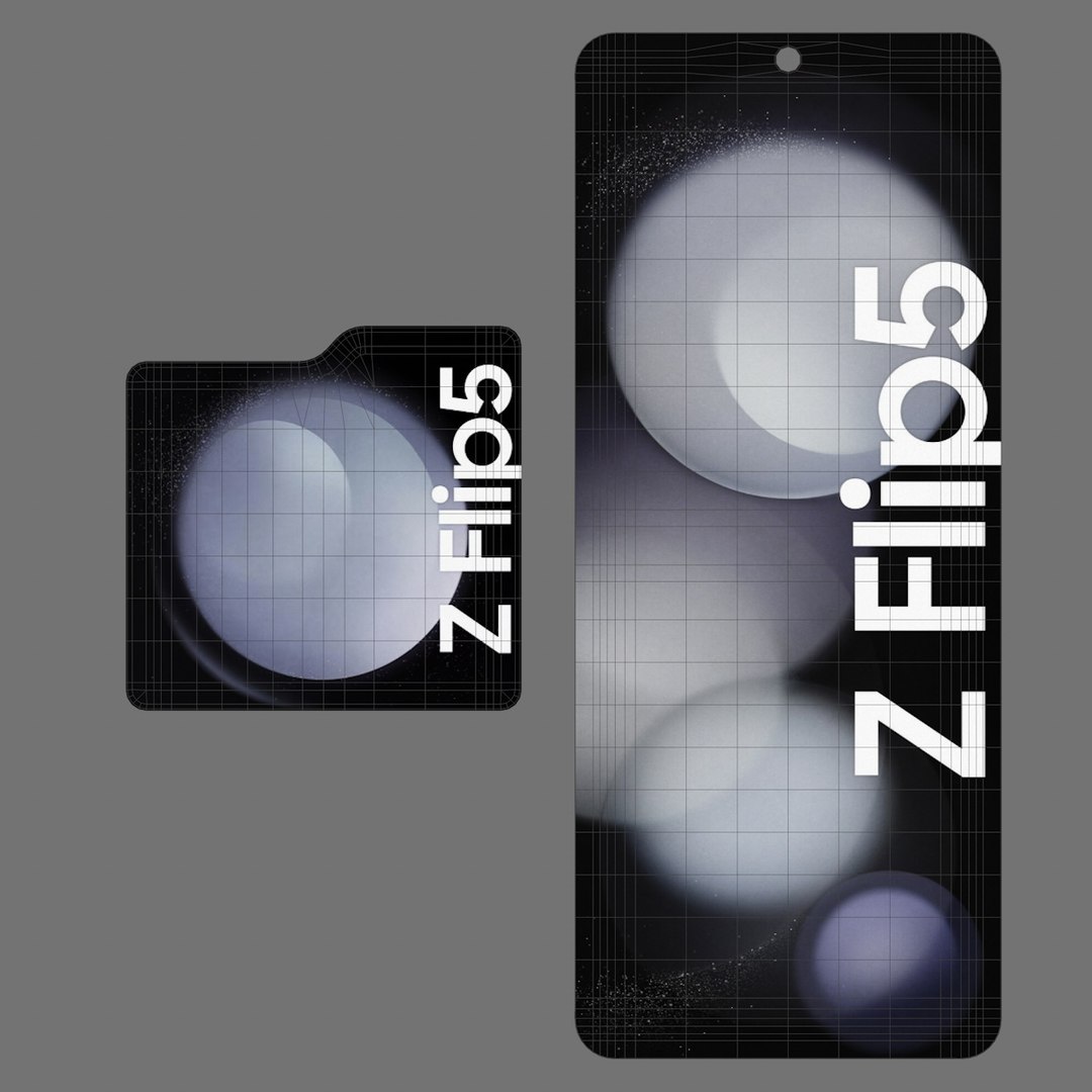 3D Samsung Galaxy Z Flip 5 Gray - TurboSquid 2096756