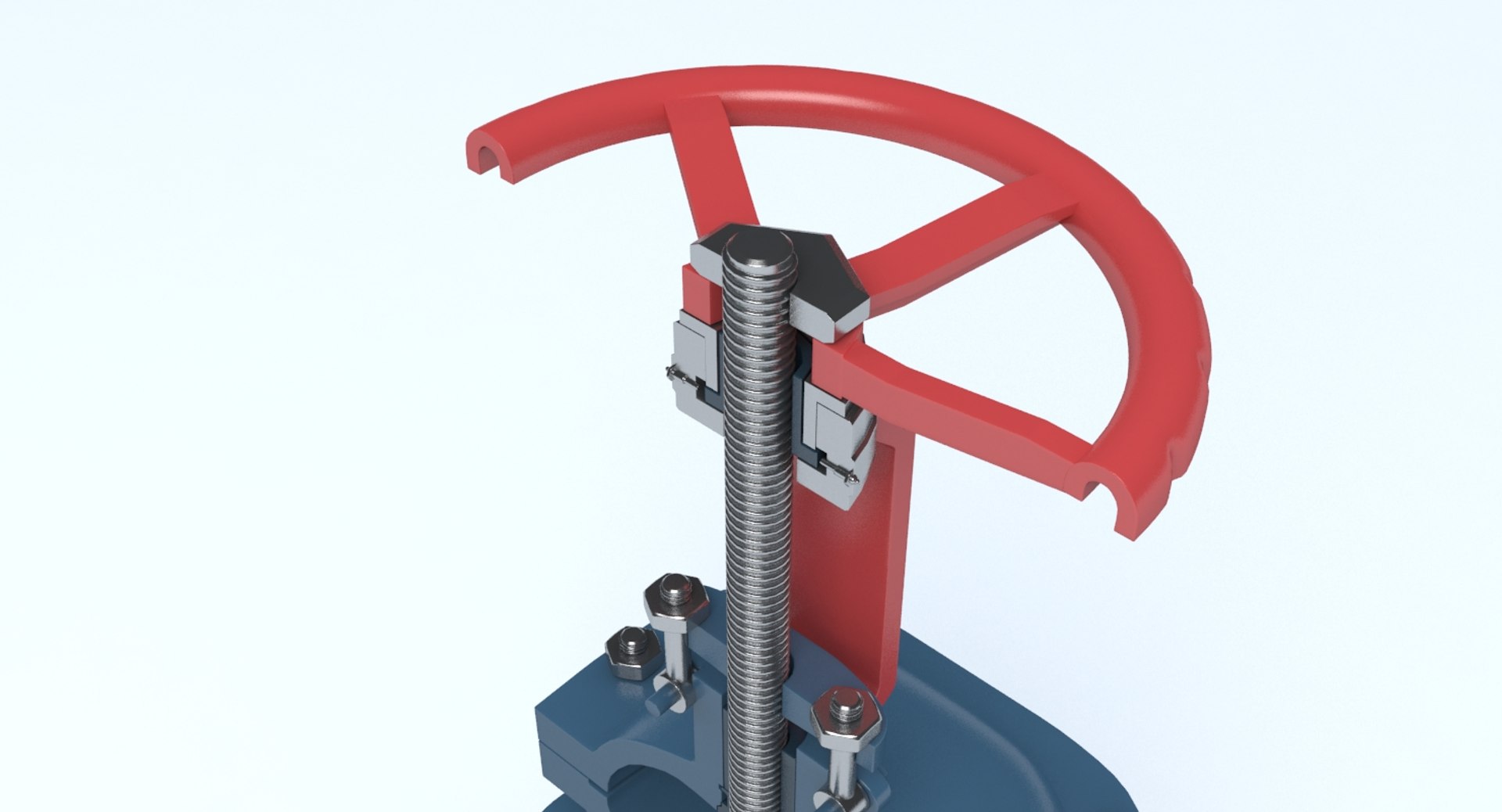 3d Model Gate Valve Cross Section