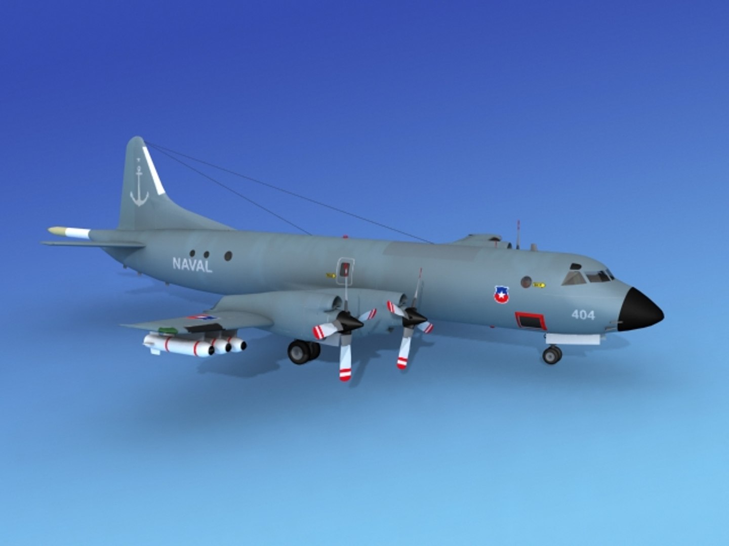 Orion Lockheed P-3 3d Model