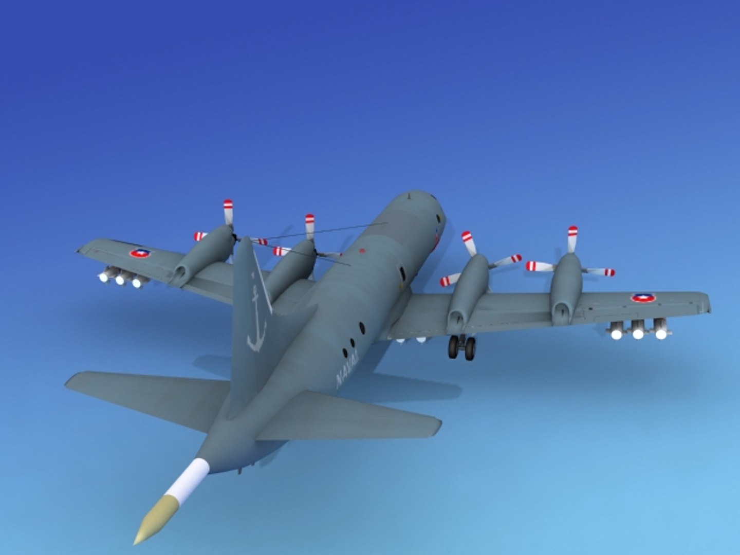 Orion Lockheed P-3 3d Model