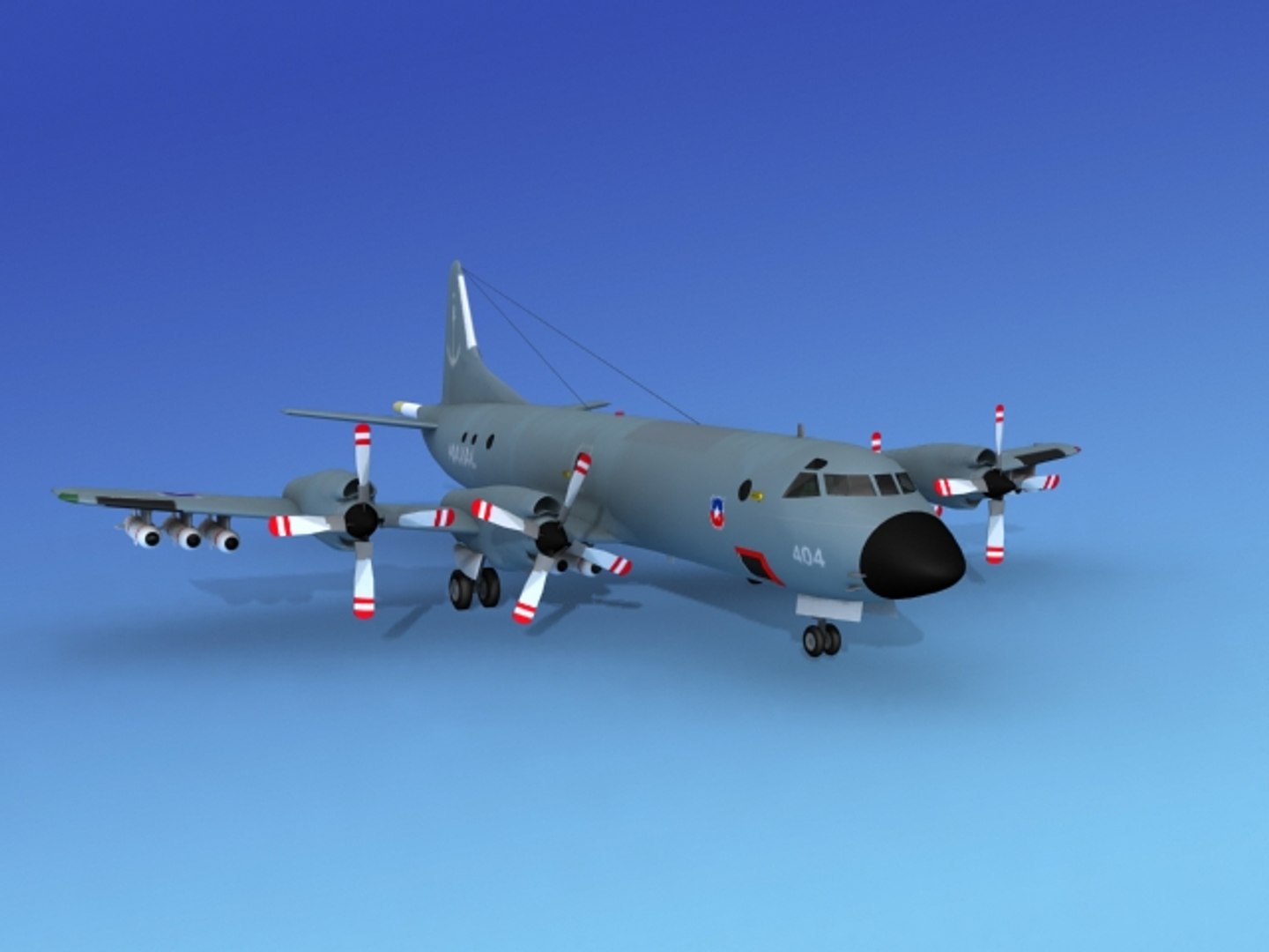 Orion Lockheed P-3 3d Model