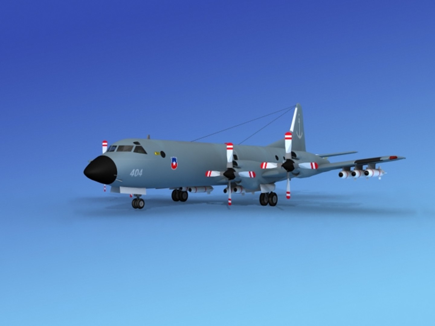 Orion Lockheed P-3 3d Model