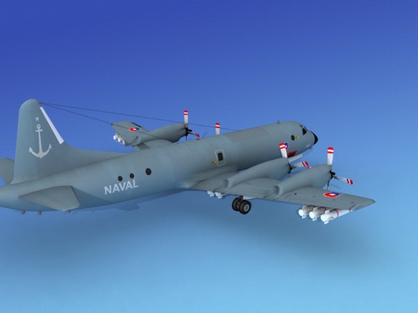 Orion Lockheed P-3 3d Model