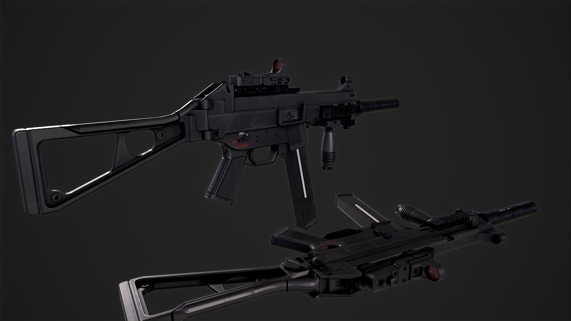 3D UMP-45 Gameready - TurboSquid 1817103