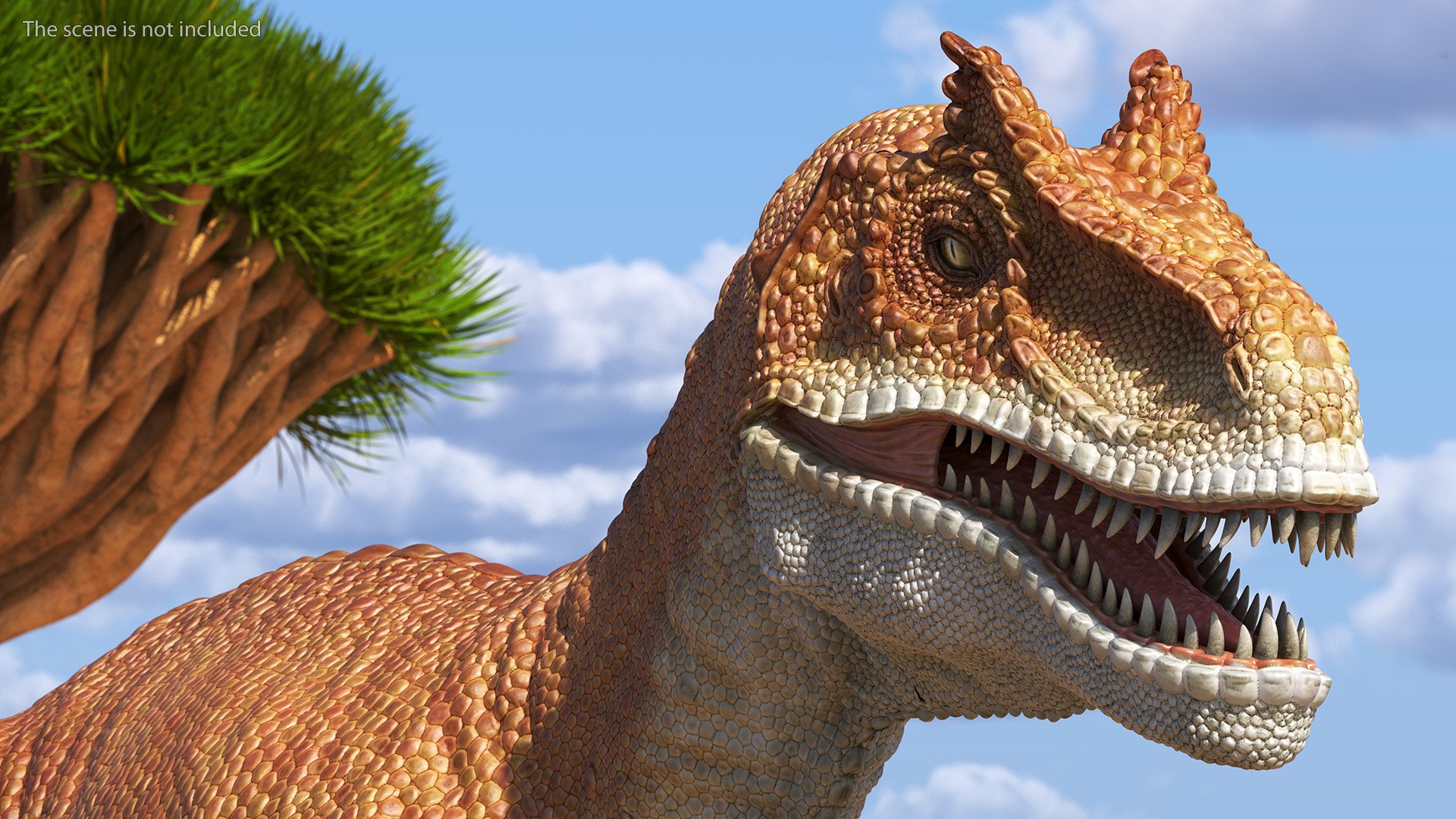 Allosaurus Yellow Coloring Rigged for Cinema 4D 3D - TurboSquid 2168194