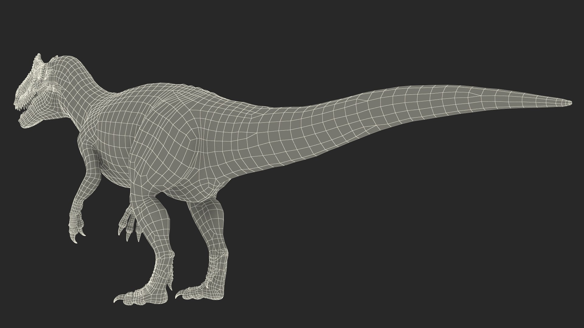 Allosaurus Yellow Coloring Rigged for Cinema 4D 3D - TurboSquid 2168194