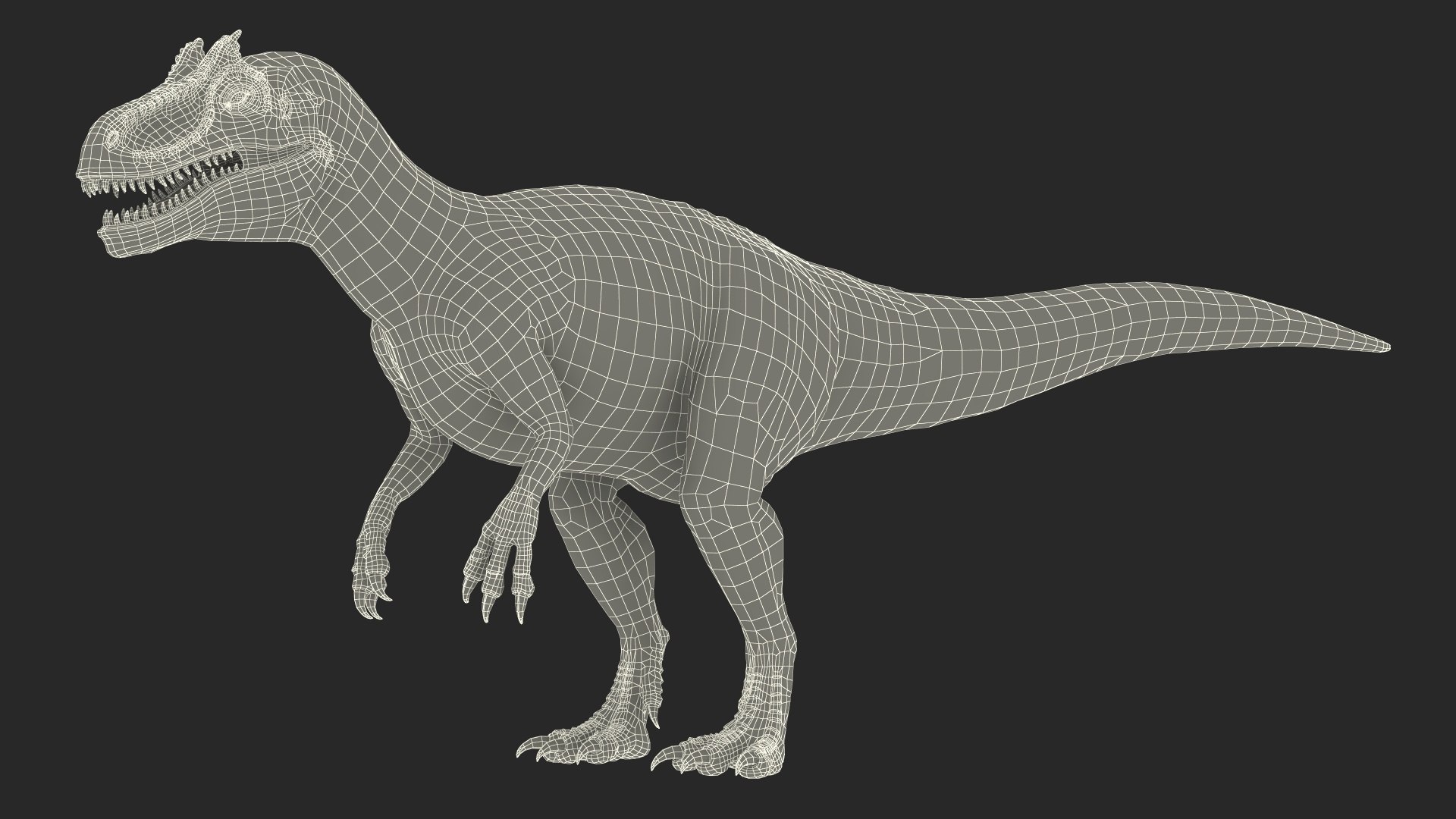Allosaurus Yellow Coloring Rigged for Cinema 4D 3D - TurboSquid 2168194