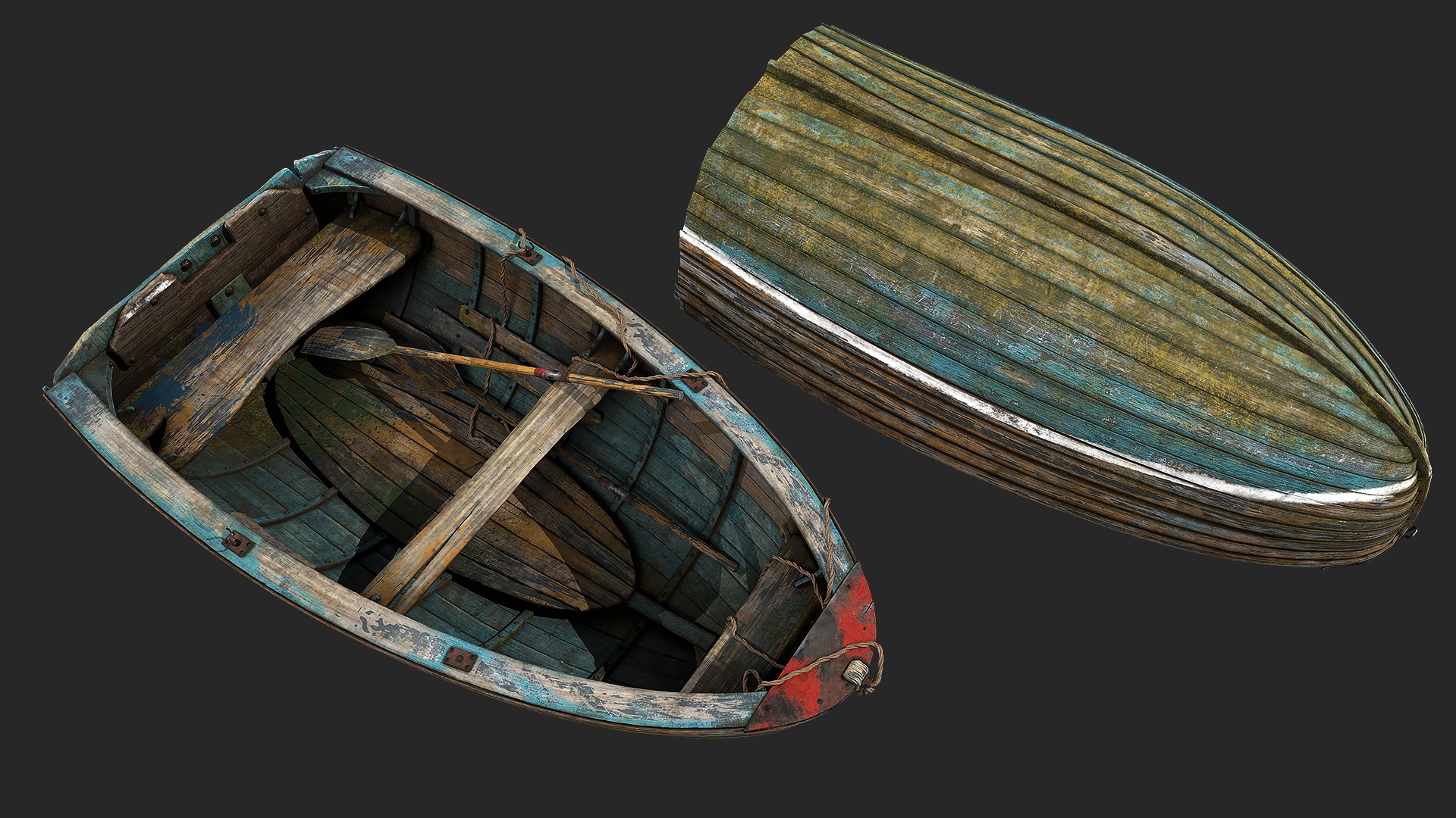 3D model Wooden Lifeboat - TurboSquid 2181539