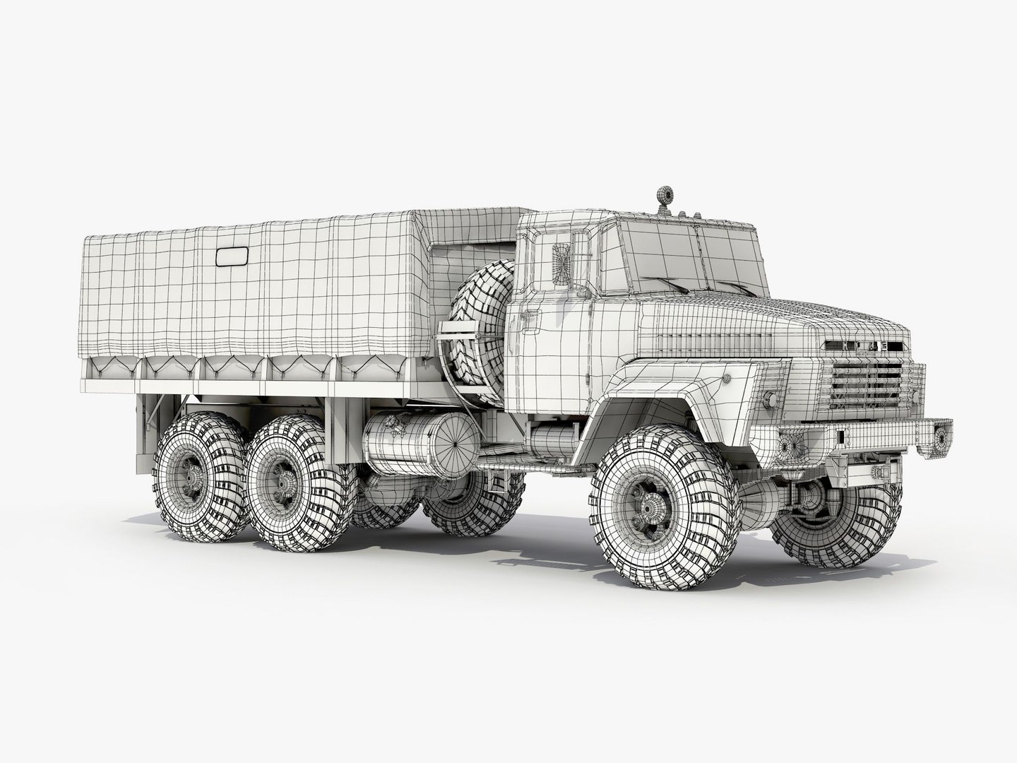3d Model Truck 6x6