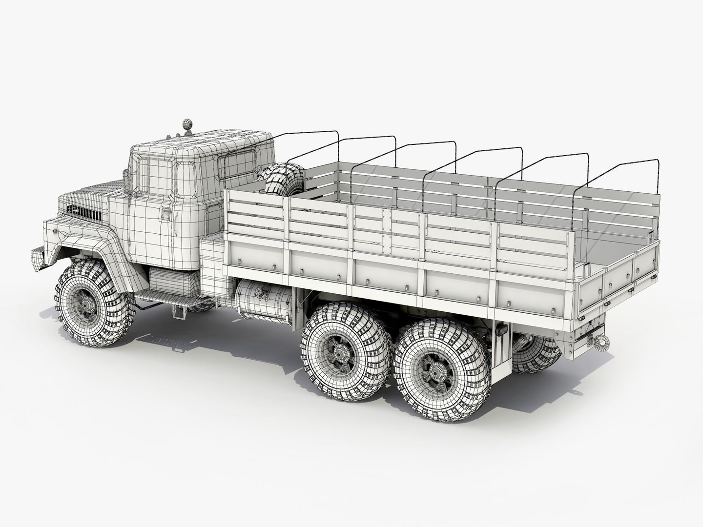 3d Model Truck 6x6