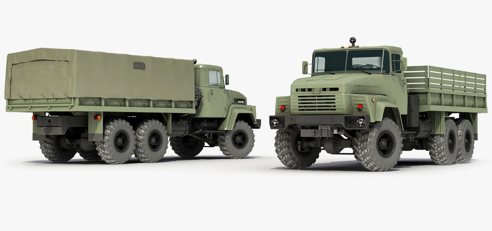 3d Model Truck 6x6