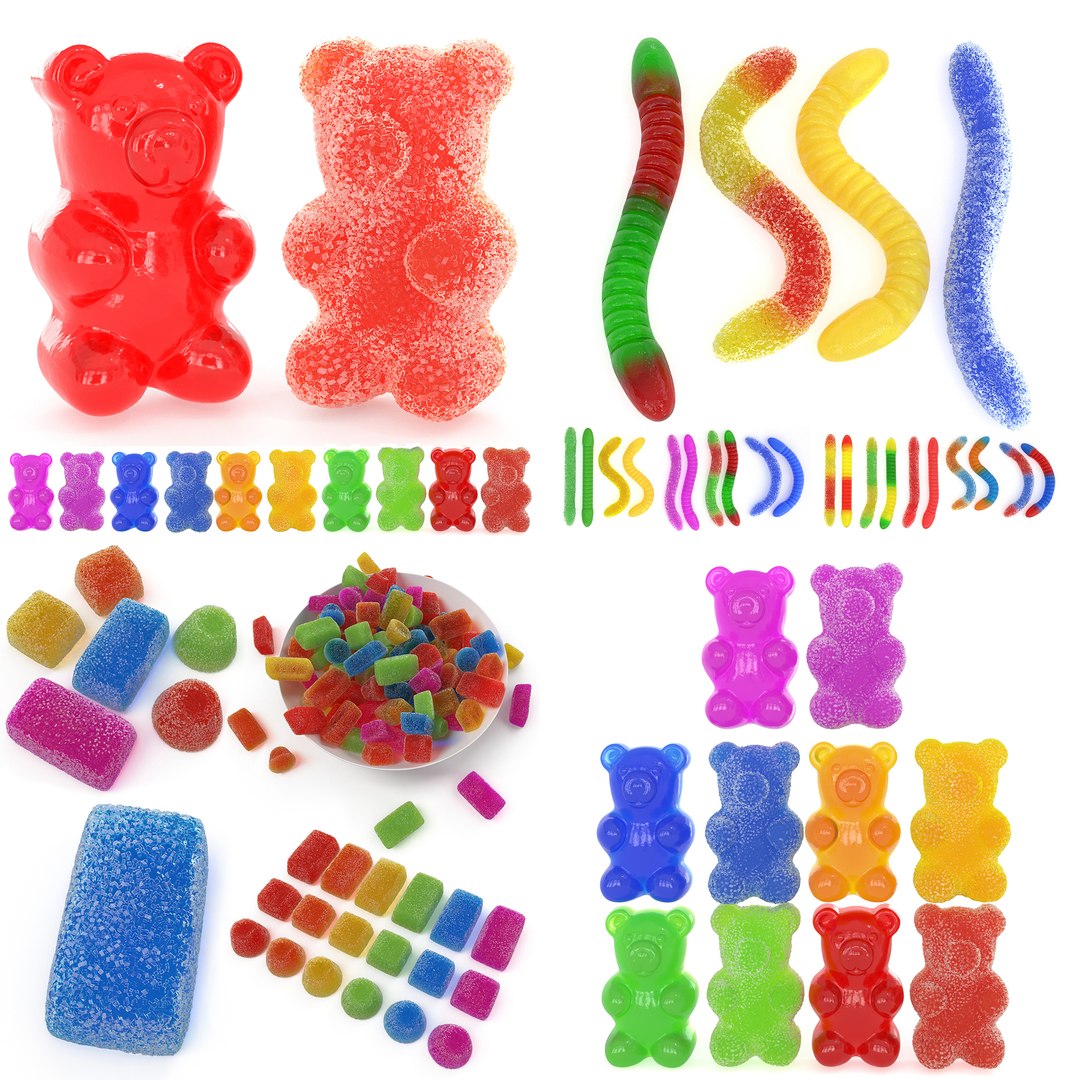 3D gummy sugar - TurboSquid 1697475