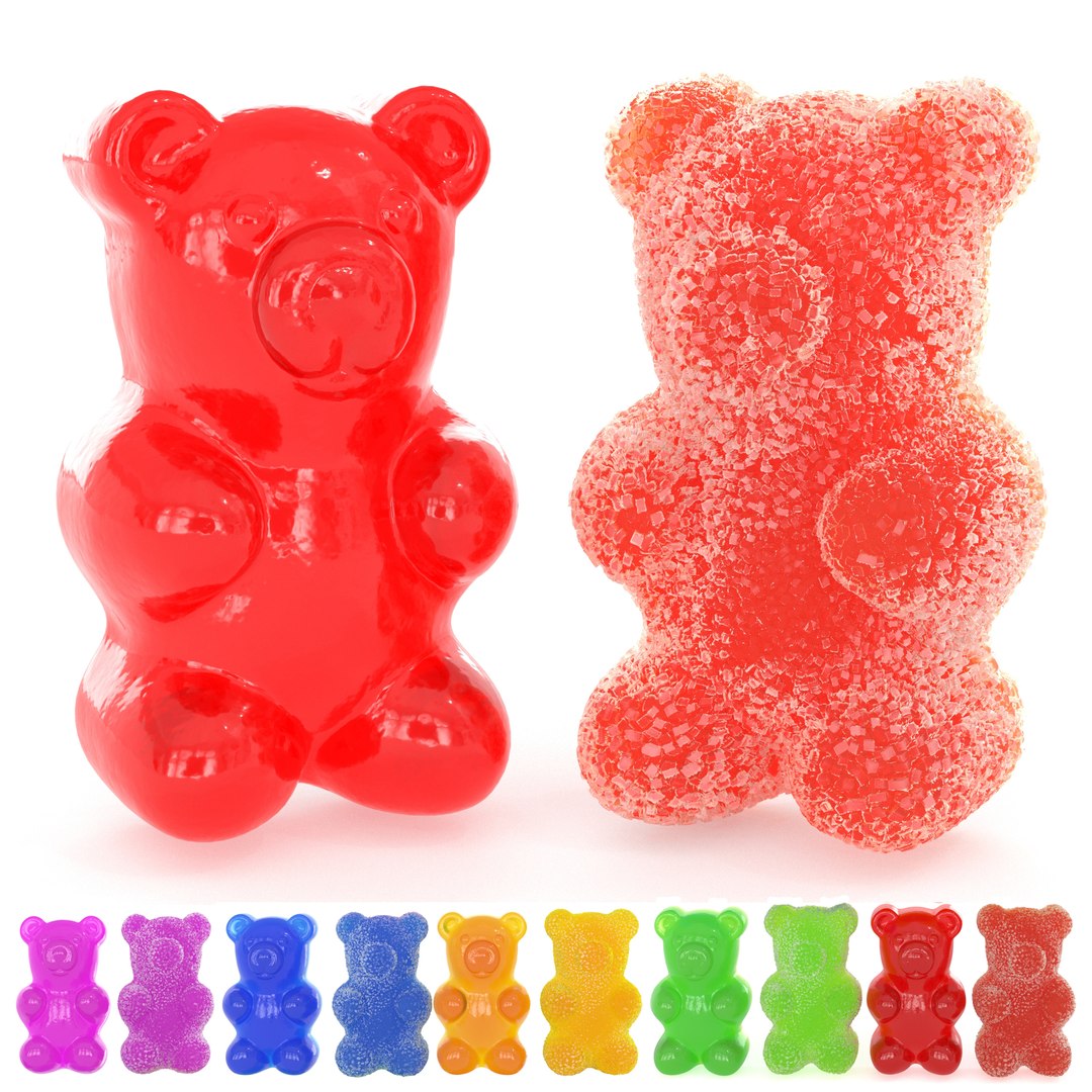 3D Gummy Sugar - TurboSquid 1697475