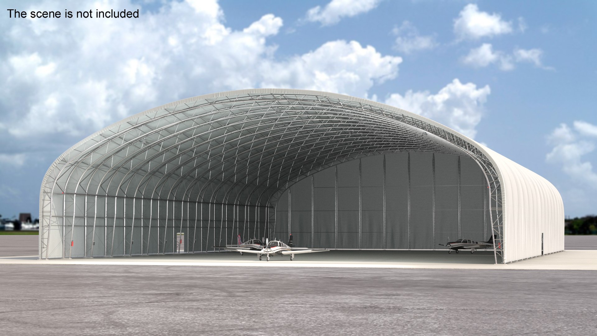 Beechcraft Bonanza Airplanes In Hangar Model - TurboSquid 2161016