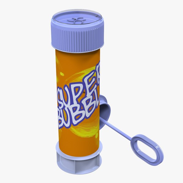3d obj bottle bubbles toy