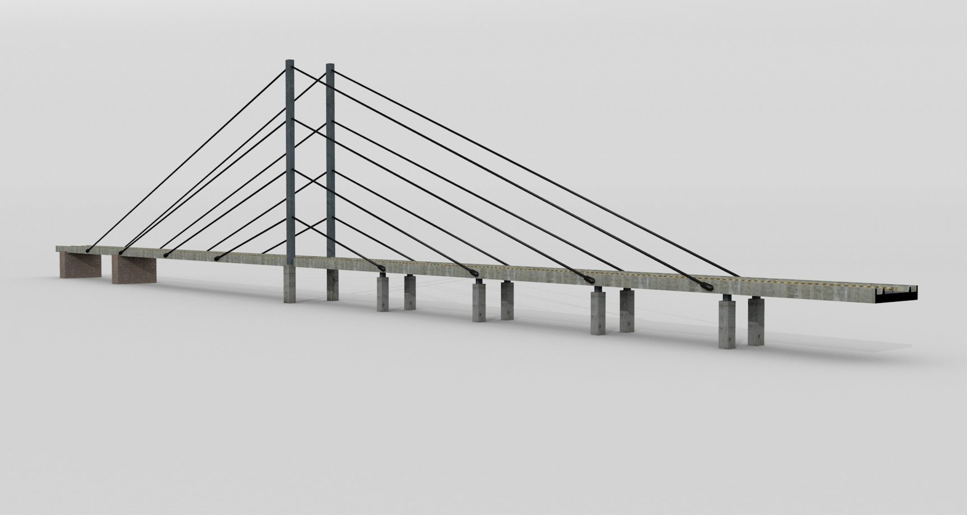 3ds bridge concrete road