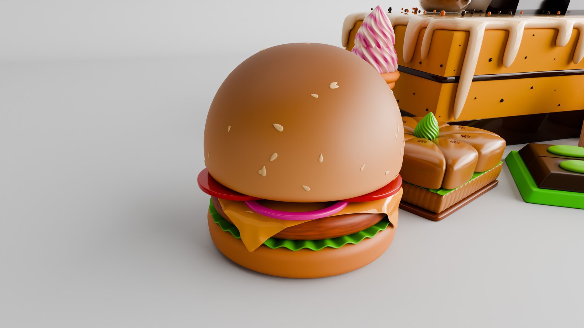 3D Delicious 3D Food Models Pack - TurboSquid 2414049