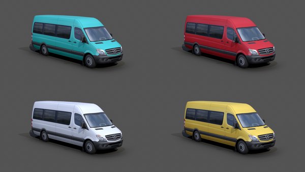 Mercedes Sprinter L3H2 Passenger Van 2016 model - TurboSquid 1818832