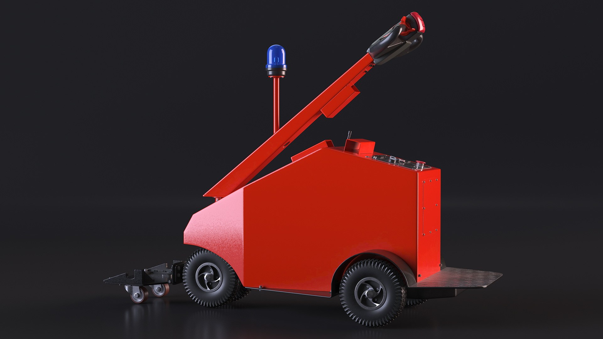 3D Red Electric Trolley Cart Mover - TurboSquid 2095326