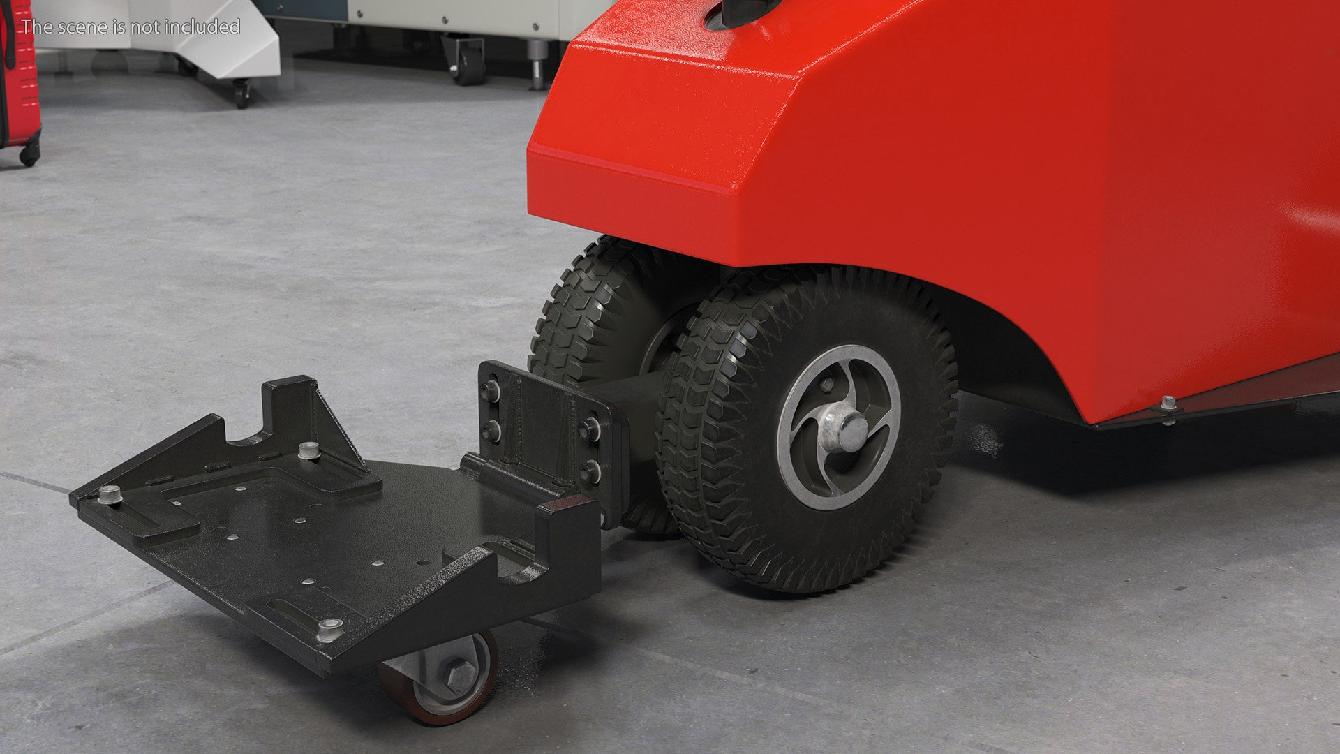 3D Red Electric Trolley Cart Mover - TurboSquid 2095326