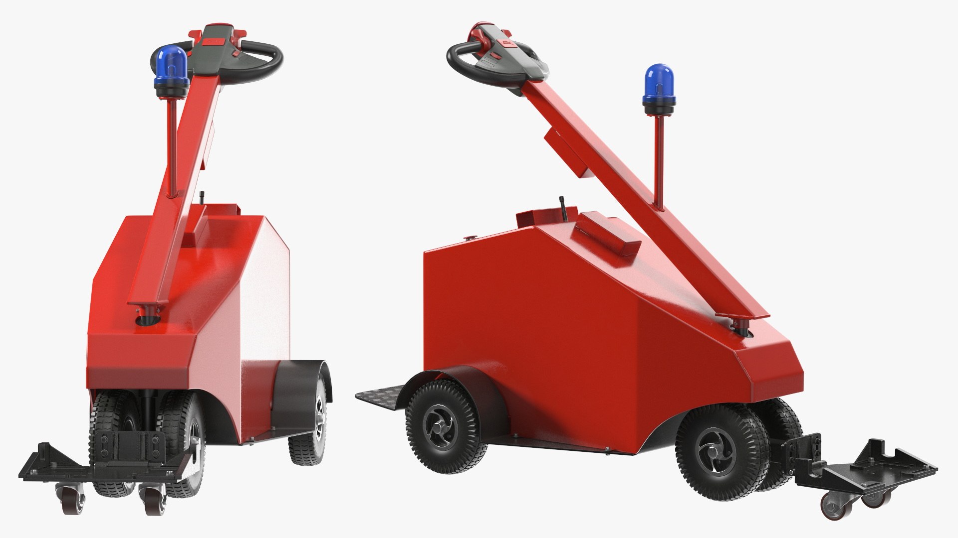 3D Red Electric Trolley Cart Mover - TurboSquid 2095326