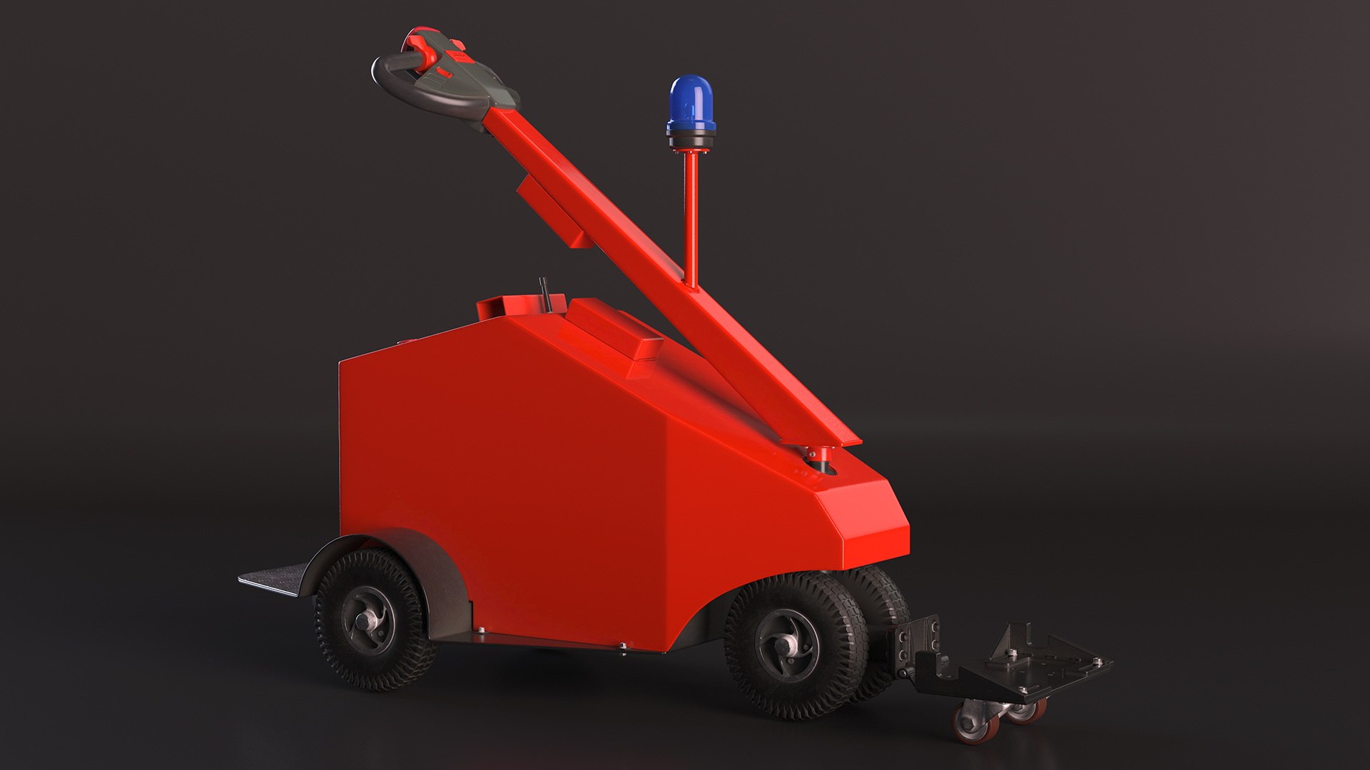 3D Red Electric Trolley Cart Mover - TurboSquid 2095326
