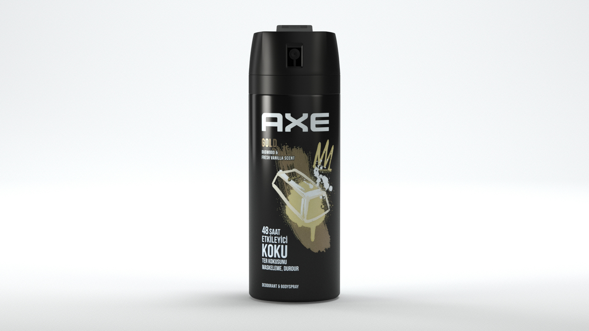 3D Axe Gold Deodorant - TurboSquid 2203815