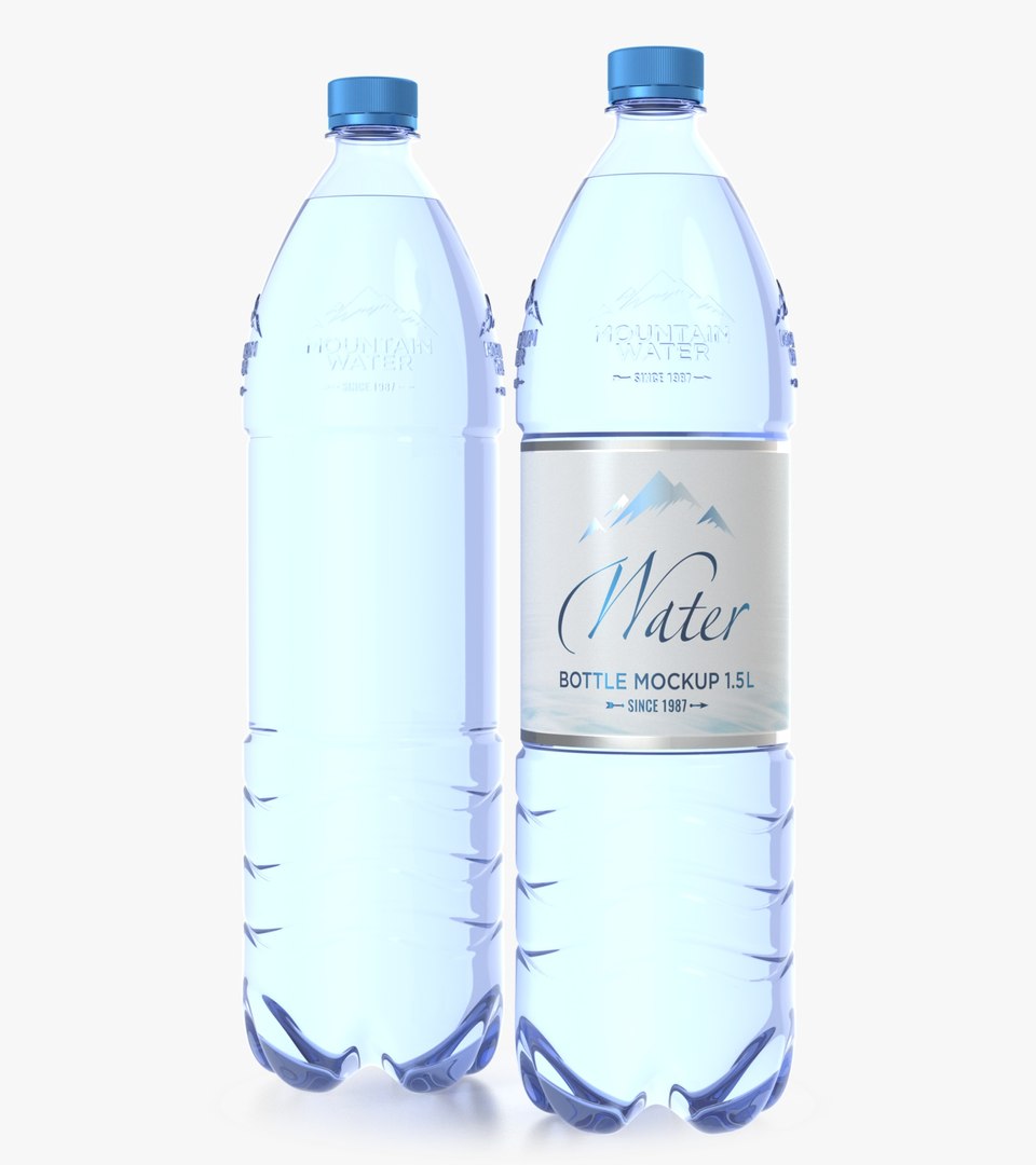 Water Bottle 1 5l Model - TurboSquid 1431073