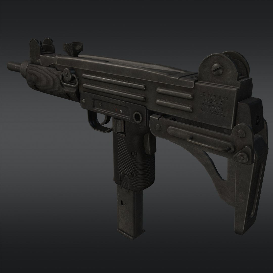 Uzi Submachine Gun 3d Model