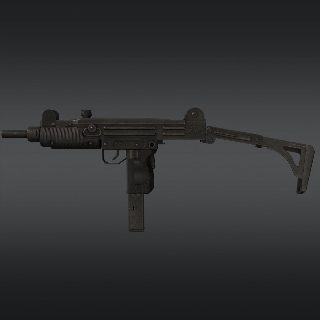 Uzi Submachine Gun 3d Model
