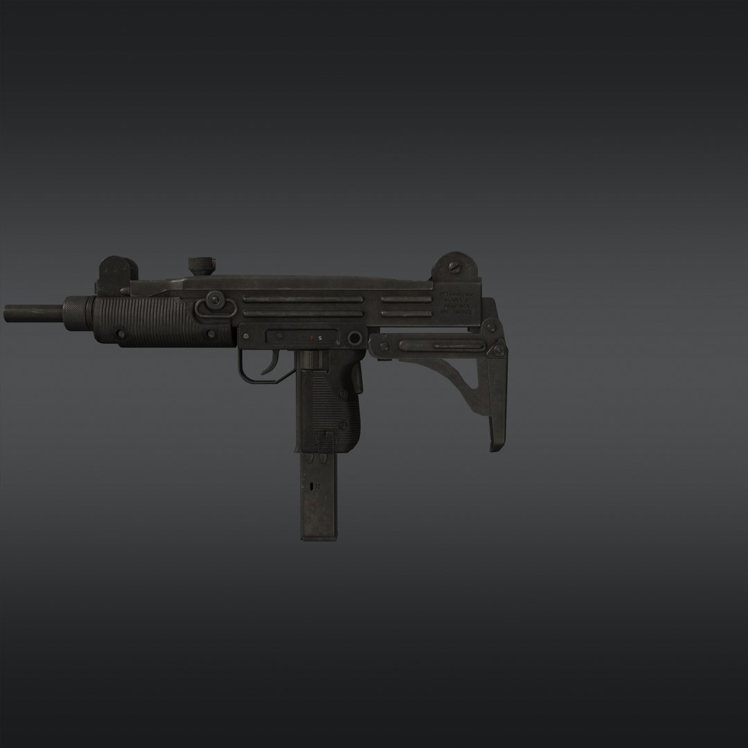 Uzi Submachine Gun 3d Model