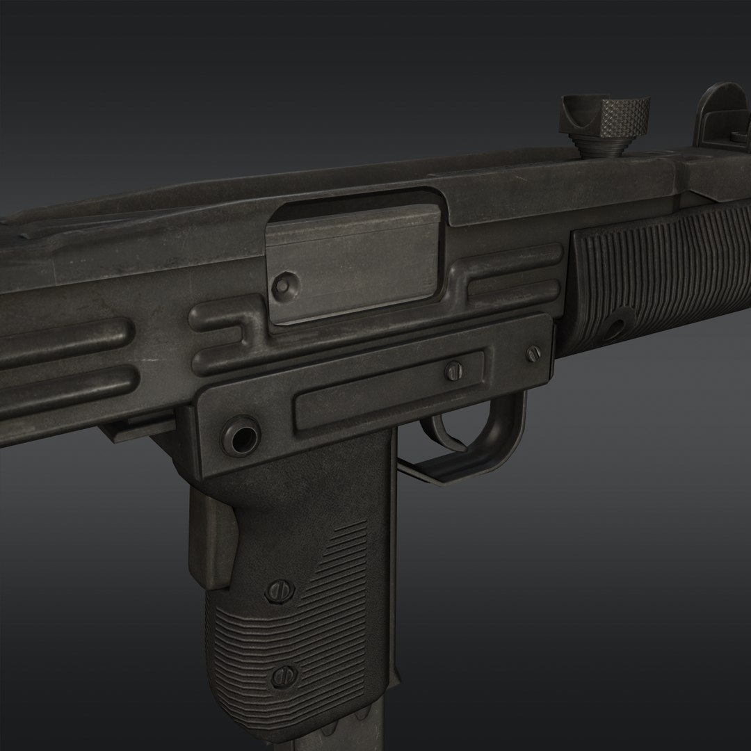 Uzi Submachine Gun 3d Model