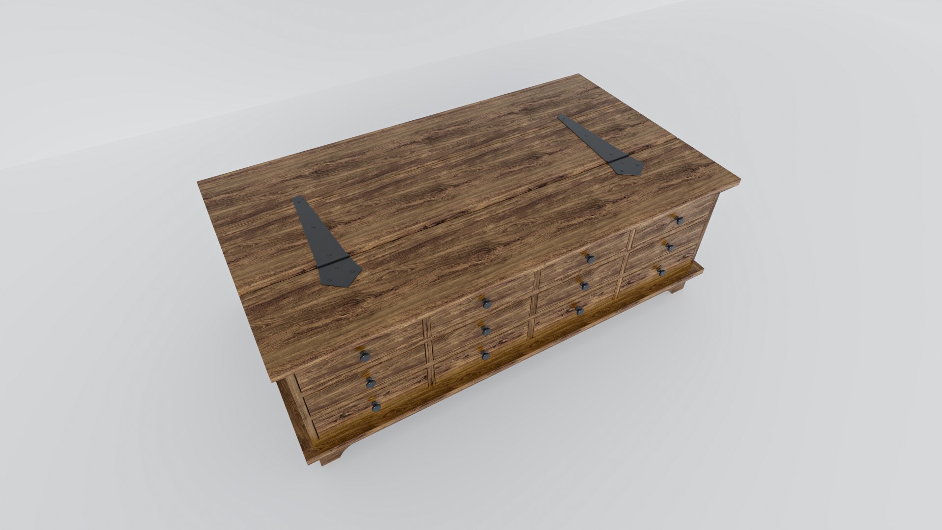 Laura Ashley Garrat 12 Drawers Coffee Table Model - TurboSquid 2184361