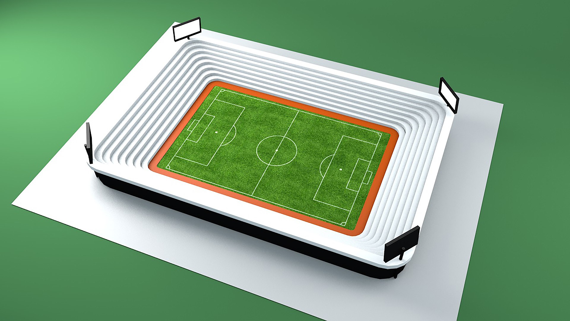 modelo 3d Lowpoly Soccer Stadiums - TurboSquid 2072846