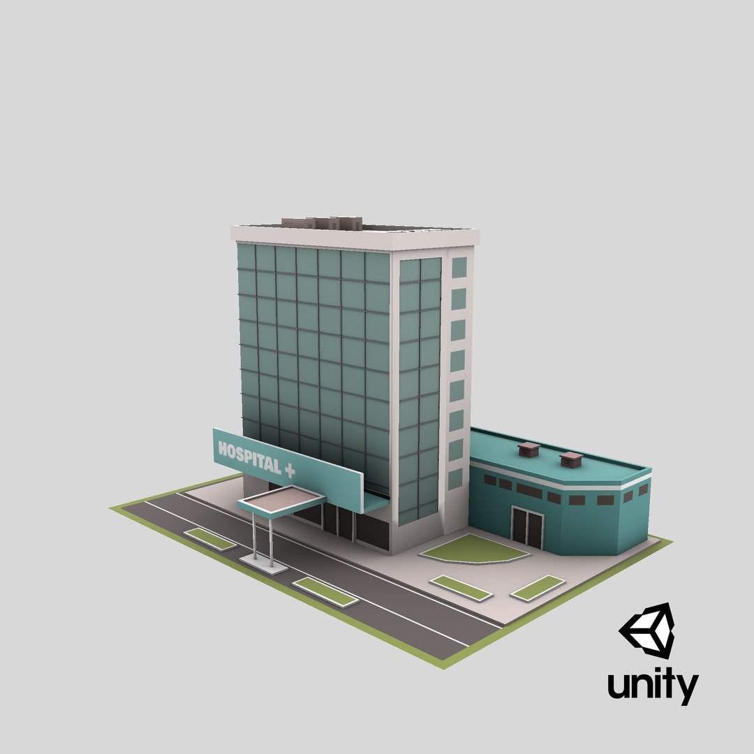 3D Hospital Building 1 - TurboSquid 1997883