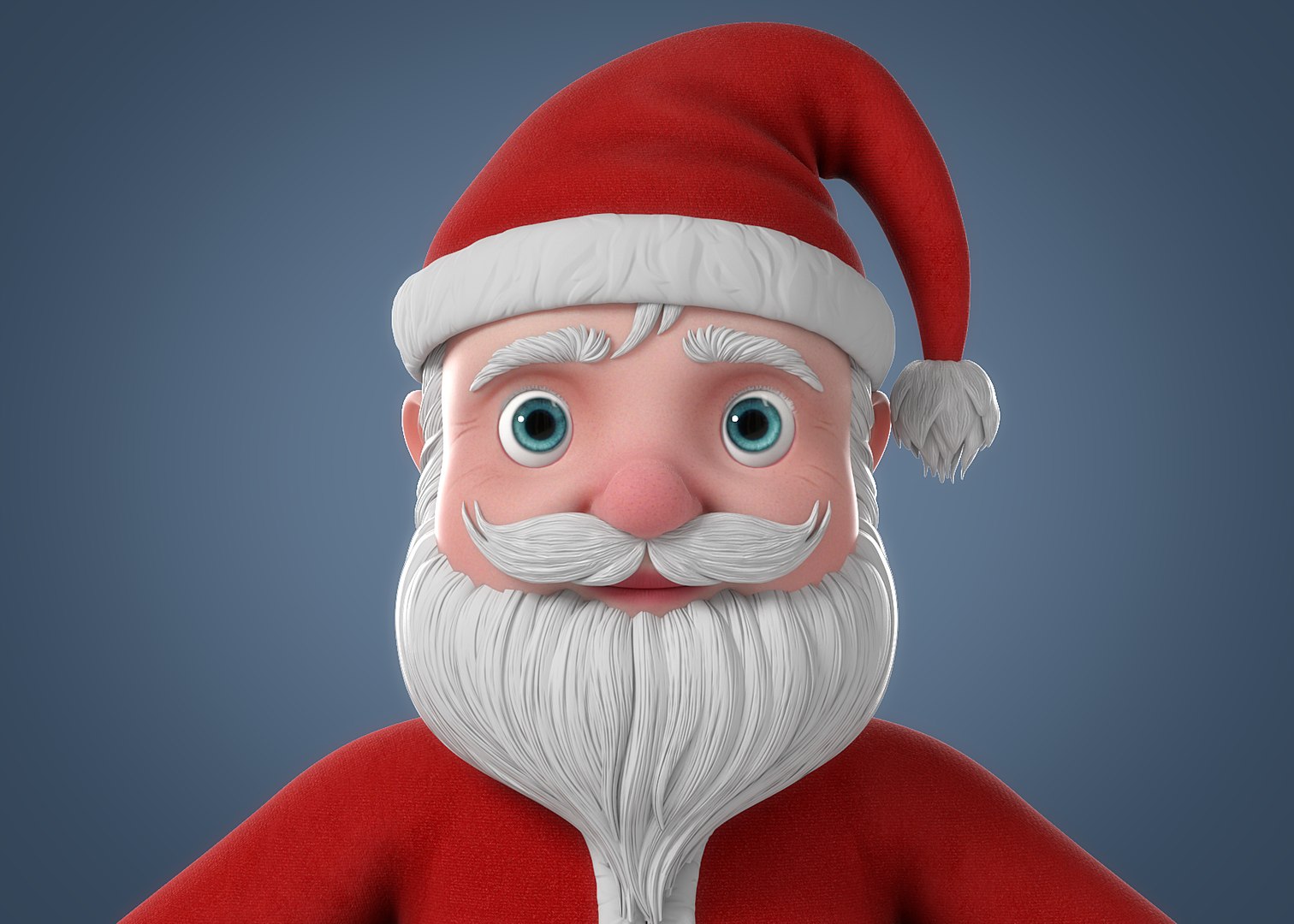 3D Cartoon Santa Claus Rigged Character Model - TurboSquid 1337812