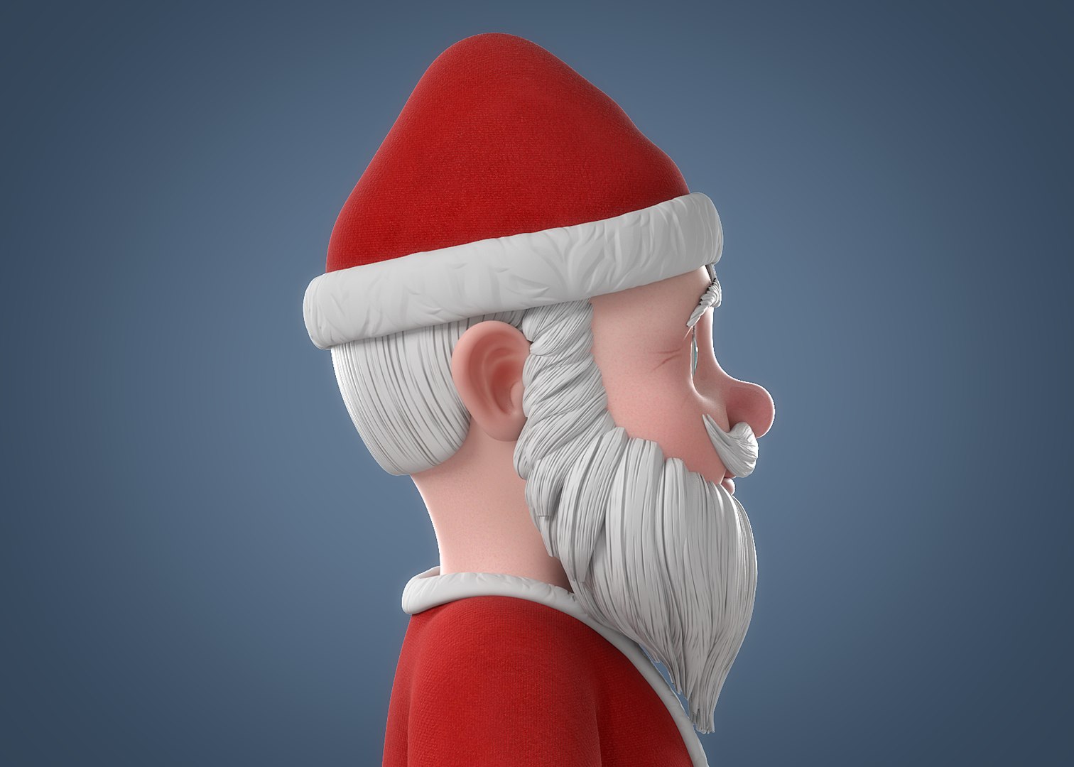 3D cartoon santa claus rigged character model - TurboSquid 1337812