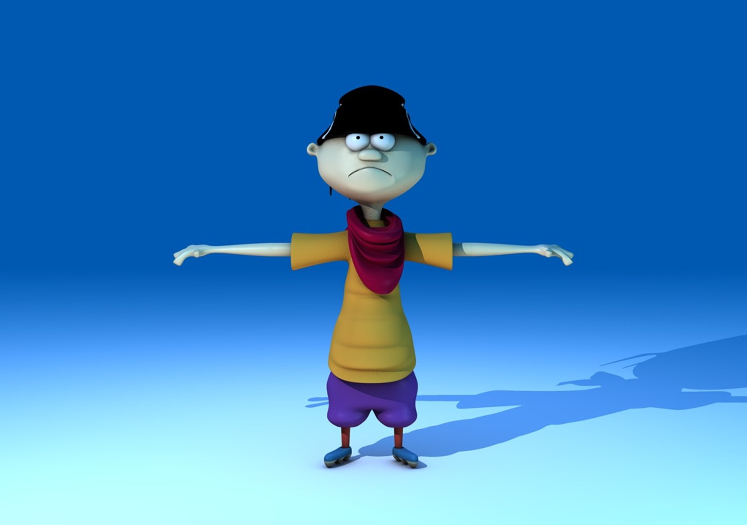 cartoon character ed c4d