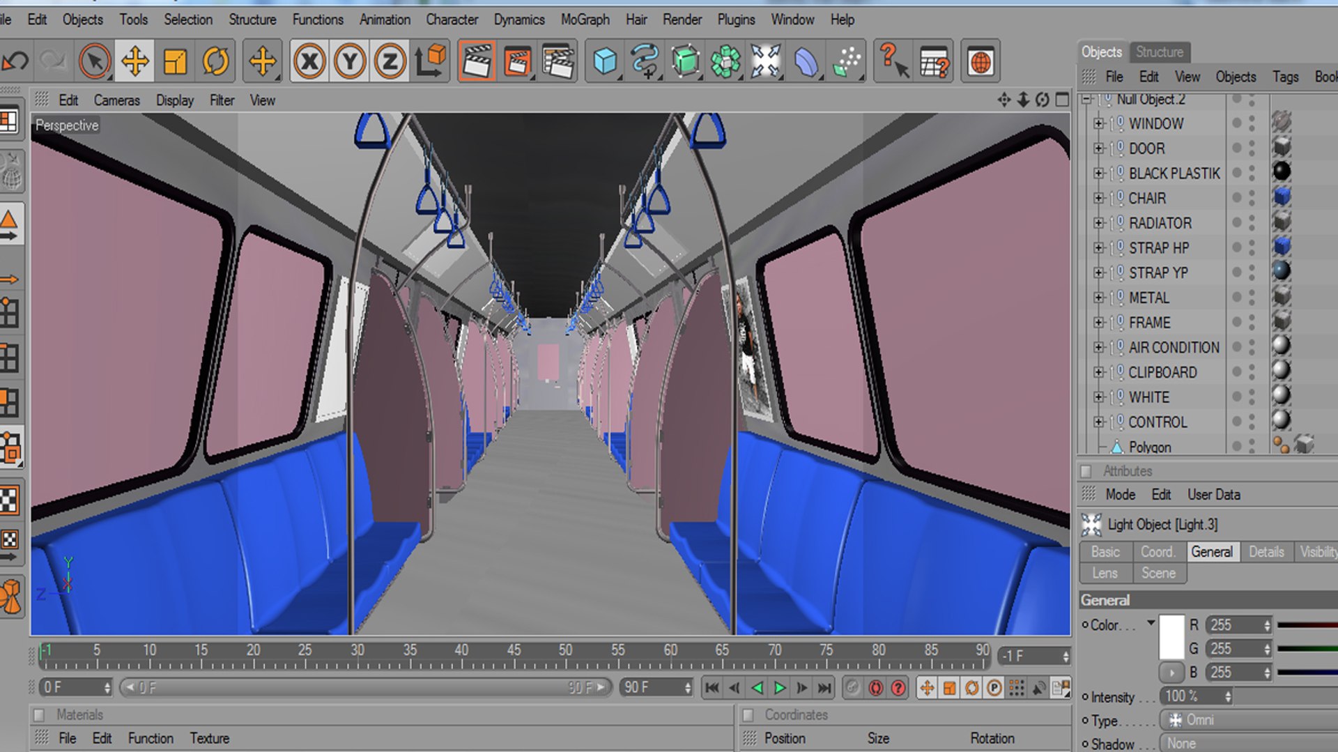 3ds Max Subway Train