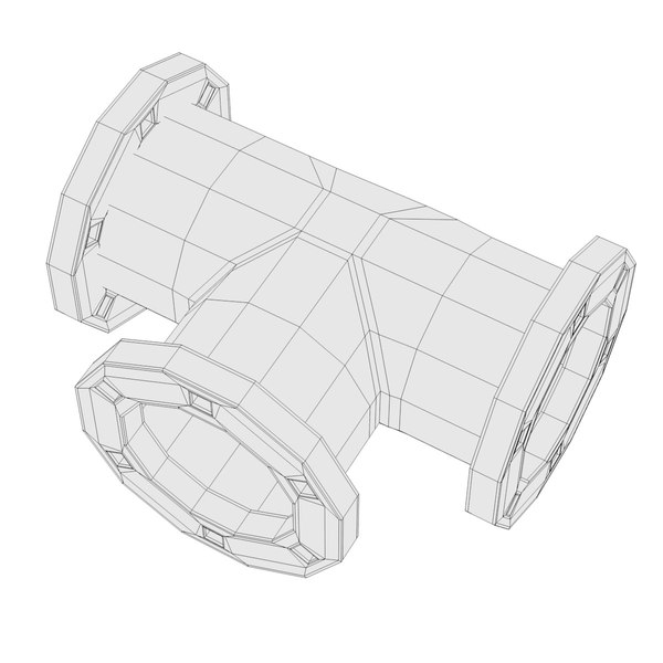 3d industrial pipes model
