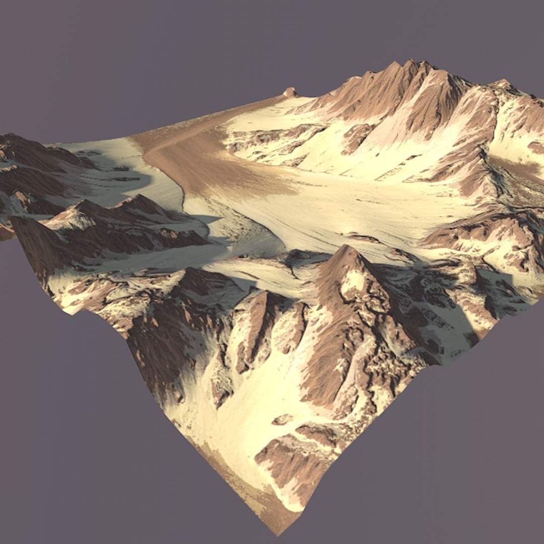 Mountain Maps Terrain 3d Model