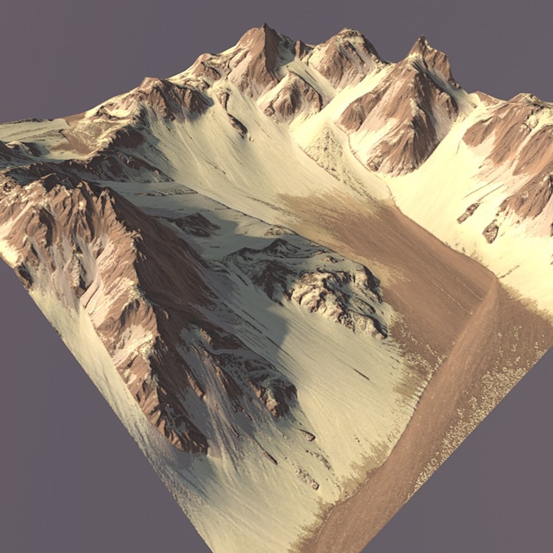 Mountain Maps Terrain 3d Model