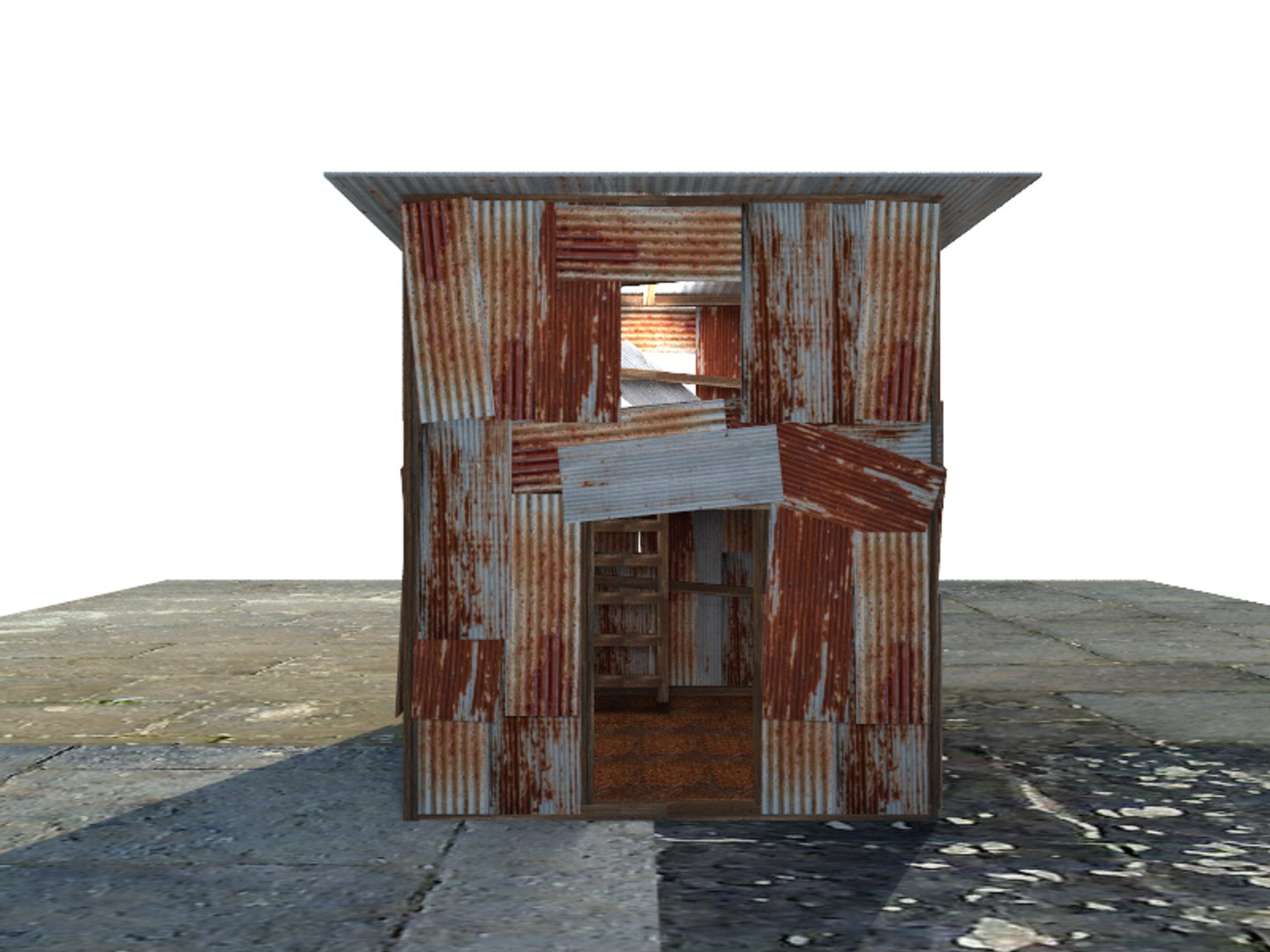 Slum Shack 3d Model