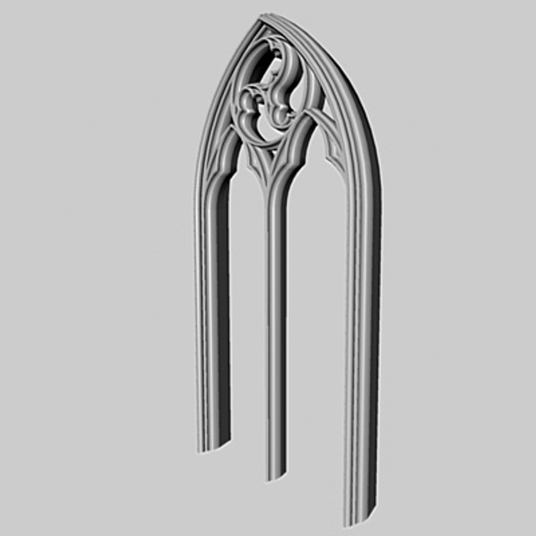3d Model Gothic Window