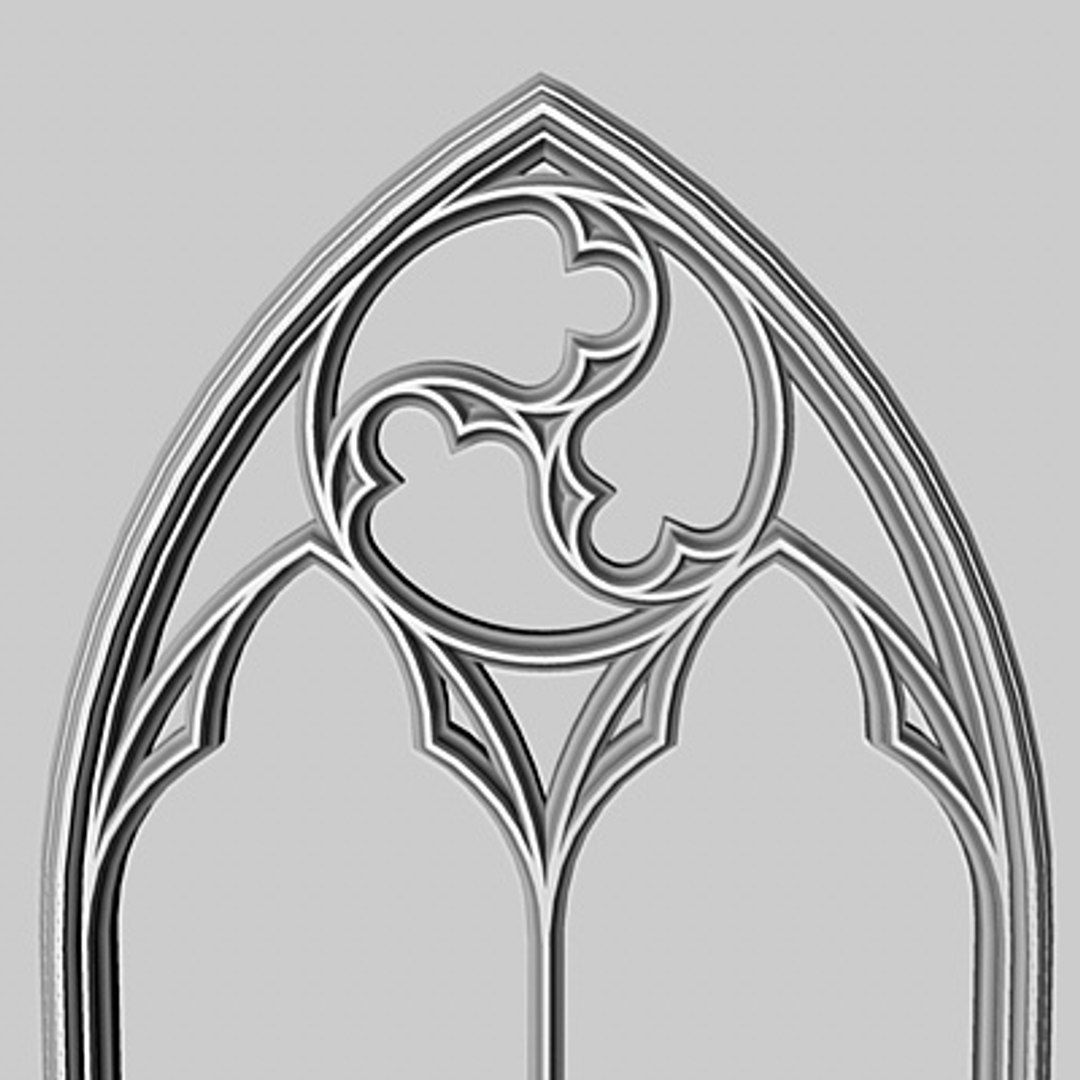 Art Drawing Gothic Arch Window