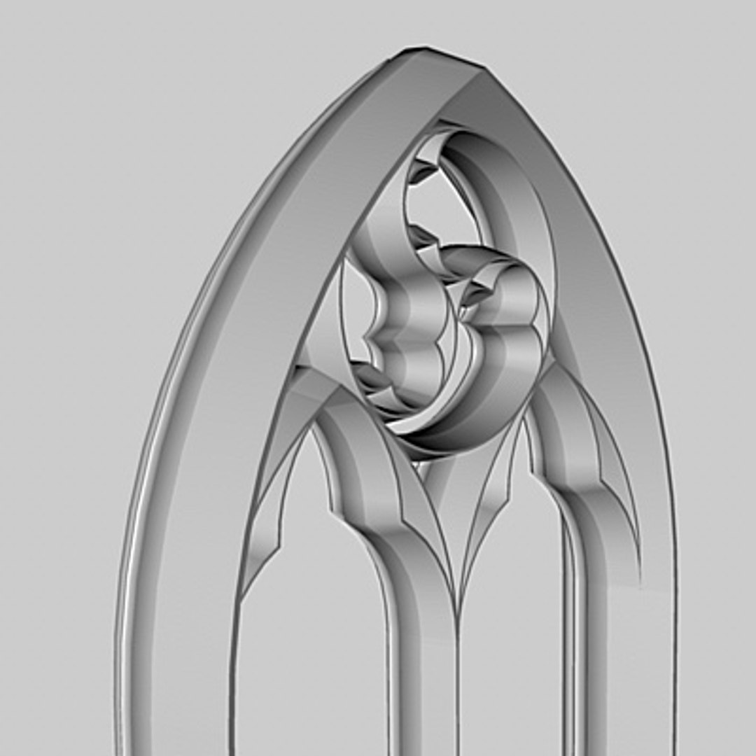 3d Model Gothic Window